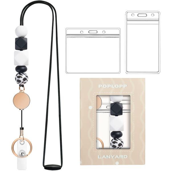 ・【Premium ＆ Safty Material】 Our retractable lanyard has a food grade silicon is made. Smooth Edge. No Special Smell. The...