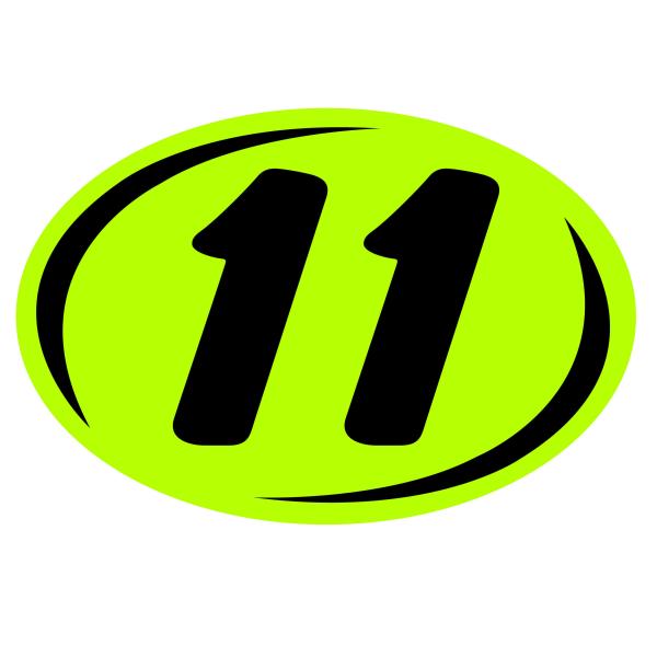 ・Let them know the vehicle's year model with our BOLD YEAR MODEL SIGNS! MADE IN THE USA・Two Digit Year Oval, adhesive wi...