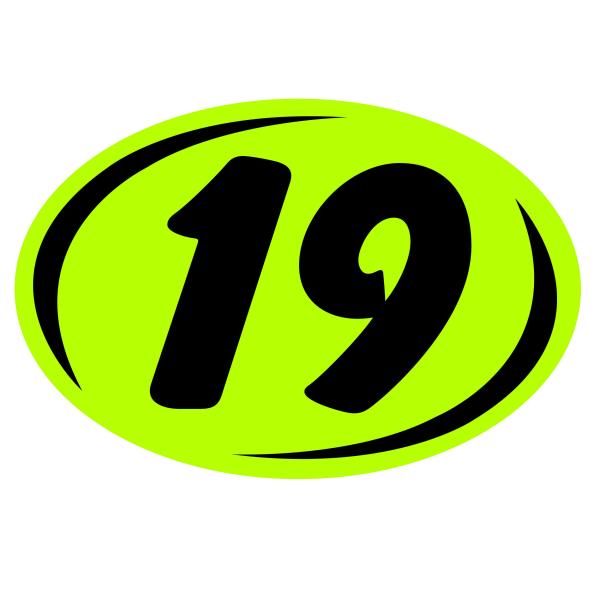 ・Let them know the vehicle's year model with our BOLD YEAR MODEL SIGNS! MADE IN THE USA・Two Digit Year Oval, adhesive wi...