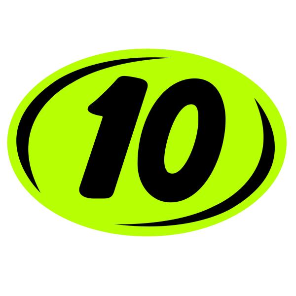 ・Let them know the vehicle's year model with our BOLD YEAR MODEL SIGNS! MADE IN THE USA・Two Digit Year Oval, adhesive wi...