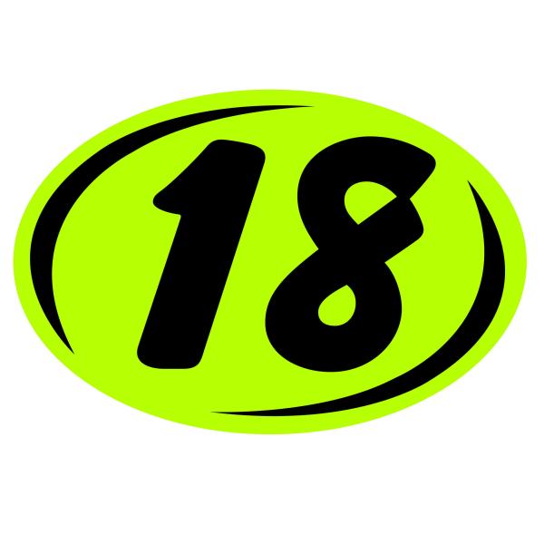 ・Let them know the vehicle's year model with our BOLD YEAR MODEL SIGNS! MADE IN THE USA・Two Digit Year Oval, adhesive wi...
