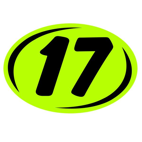 ・Let them know the vehicle's year model with our BOLD YEAR MODEL SIGNS! MADE IN THE USA・Two Digit Year Oval, adhesive wi...