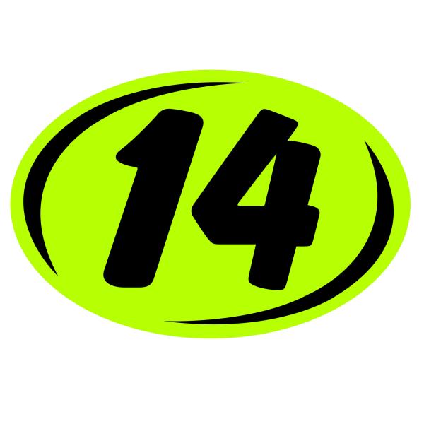 ・Let them know the vehicle's year model with our BOLD YEAR MODEL SIGNS! MADE IN THE USA・Two Digit Year Oval, adhesive wi...