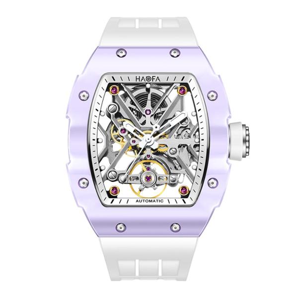 ・Men's Automatic Mechanical Watch: The hollow mechanical watch is equipped with a 1HC5 automatic mechanical movement, 72...