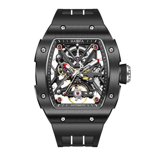 ・Men's Automatic Mechanical Watch: The hollow mechanical watch is equipped with a 1HC5 automatic mechanical movement, 72...