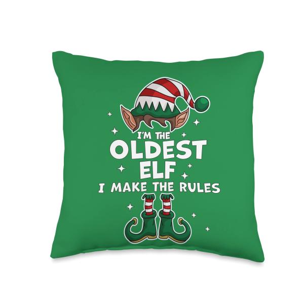・Funny "I'm the oldest Elf I make the rules" Funny Family Matching Christmas Pajama Top is great for any Christmas Party...
