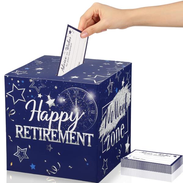 ・Package Contains: you will receive the package with a retirement party sign box (approx. 7.48 x 7.48 x 7.48 inches) and...