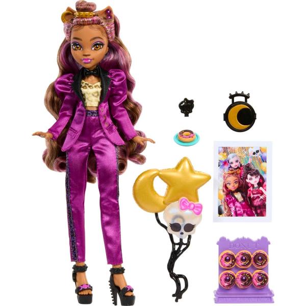 ・Clawdeen Wolf人形がモンスターボールに非常にクールなスタイルで届きます。 彼女は悲惨なMonster Highダンスフロアで主張すること間違いなしのパーティーを揺さぶります。・この人狼の不気味でエレガントなスーツは、満月のよう...