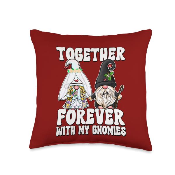 ・You search wedding gnome couple in funny wedding dress for wedding anniversary or bride and groom gnome gifts for match...