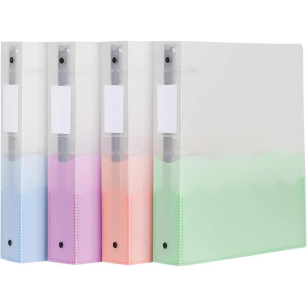 ・Durable and pliable binders; 4 pack; holds 350 sheets of paper in 3-ring binders; has 4 wave pockets in each binder for...