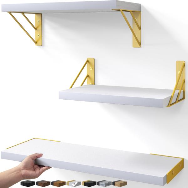 ・【Keeps your Wall Organized】Three boards of different lengths allow you to plan the layout you need, while iron brackets...
