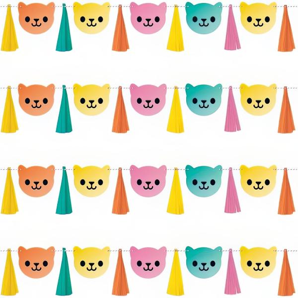 ・PACKAGE INCLUDES: 1 Gabby's Dollhouse Fringe Garland Banner - 7 ft.・GABBY'S DOLL HOUSE DESIGN: This creative garland is...