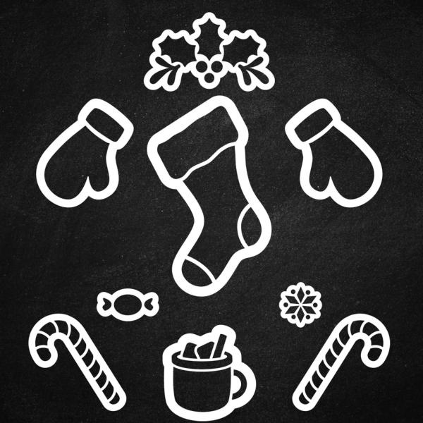 ・GET FESTIVE- Crafting your own Christmas chalkboard sign! Plata Chalkboards place and trace magnetic stencils make it a...