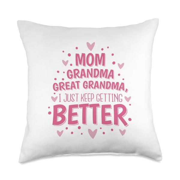 ・Cool Great Grandma design that reads: Mom Grandma Great Grandma, I Just Keep Getting Better.・Perfect to give thanks to ...