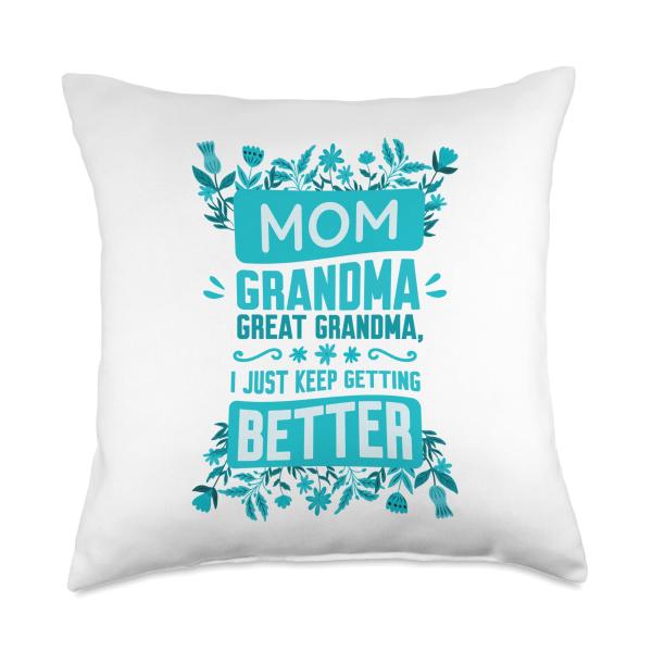 ・Cool Great Grandma design that reads: Mom Grandma Great Grandma, I Just Keep Getting Better.・Perfect to give thanks to ...