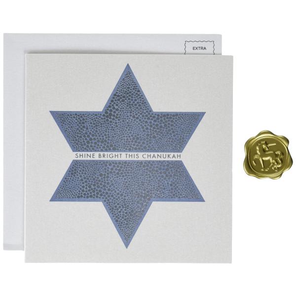 ・With the Star of David as a symbol of Judaism and the Jewish community, this is the perfect card to send during Chanuka...