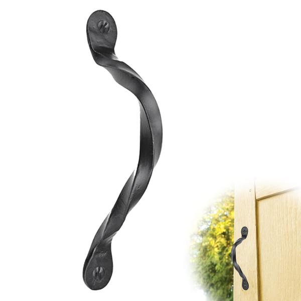 ・HANDCRAFTED DOOR PULL made from black cast iron handles adds a unique accent to your barn door and furniture handles an...