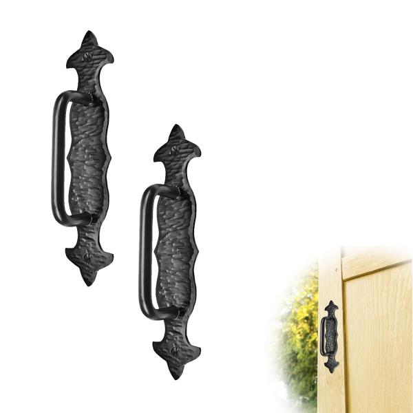 ・HANDCRAFTED DOOR PULL made from black cast iron handles adds a unique accent to your barn door and furniture handles an...