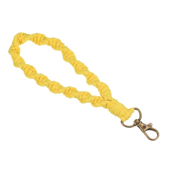 ・Color: Yellow; Overall Length: 200mm / 7.9-inch; Package Content: 1 x Wrist Lanyard・Reliable Material: Sturdy material,...