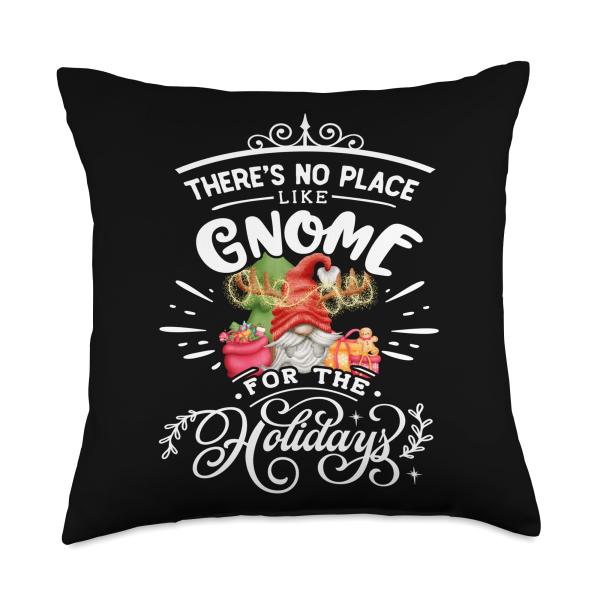 ・Christmas Holiday Pajamas design. Design features two cute christmas gnomes, one with christmas hat, antlers and christ...