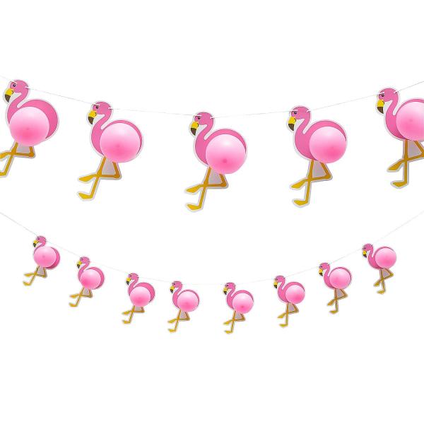 ・PACKAGE INCLUDES: 8 latex balloons - 5", 8 flamingo cardstock - 9 ft. x 5", 1 string.・UNIQUE DESIGN: Add a tropical tou...