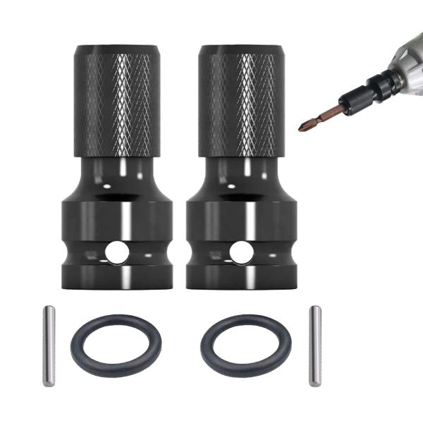・Electric Wrench Conversion Head: 1/2 (12.7mm) square hole to 1/4 (6.3) six-sided hole, telescopic spring sleeve convers...
