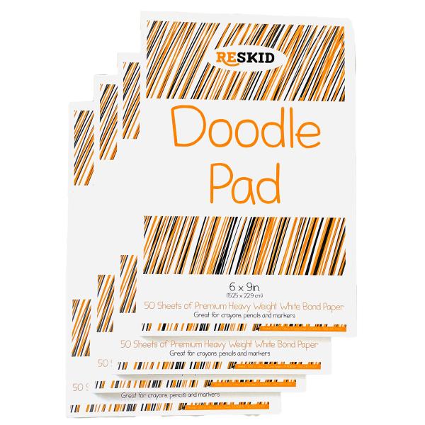 ・子供用小さな描画パッド4枚: Reskid 画用紙パッドセットは、50枚プレミアム厚手ボンド紙パッド4枚セットです。 コンパクトな6インチ × 9インチのページは、小さなアーティストが創造性を表現するのに最適なキャンバスです。・複数の備品...