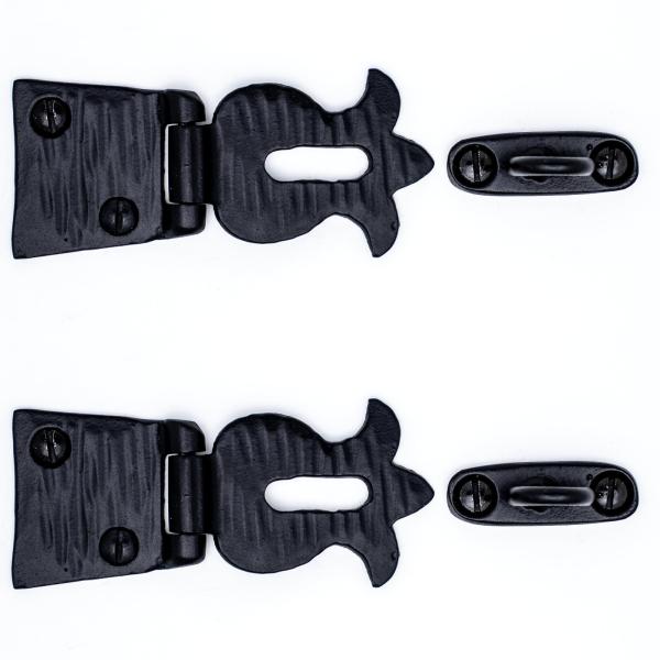 ・HANDCRAFTED METAL LATCHES: Our rustic door latches are made by hand using old-world techniques, ensuring a vintage feel...