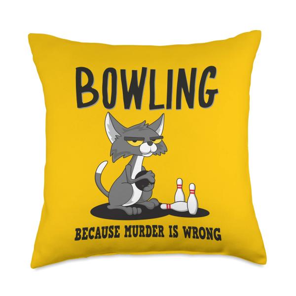 ・Bowling Because Murder is Wrong. Still looking for bowling, bowling club and cat designs.・This is perfect for bowlers, ...