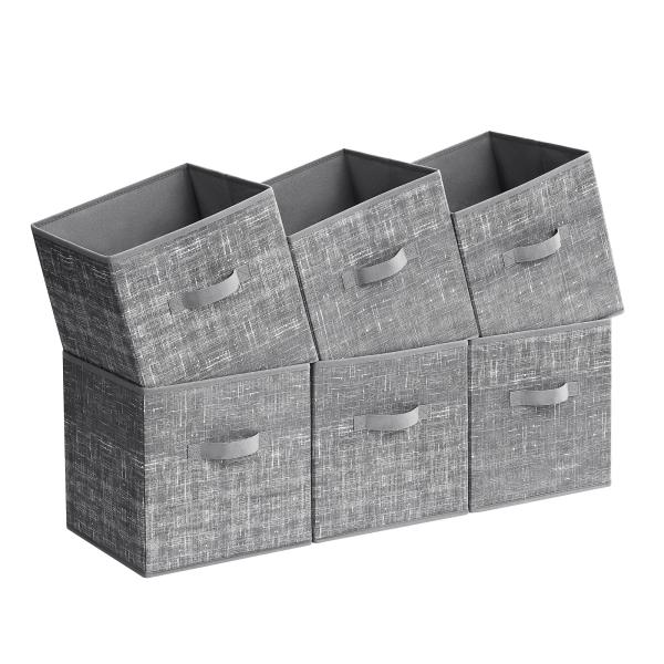 ・[Durable and Stable] Organize your items with this set of 6 durable, stable storage cubes. Each box with two handles ca...