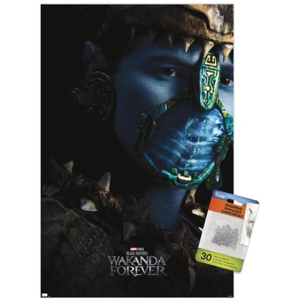・THIS TRENDS MARVEL BLACK PANTHER: WAKANDA FOREVER - ATTUMA ONE SHEET WALL POSTER uses high-resolution artwork and is pr...