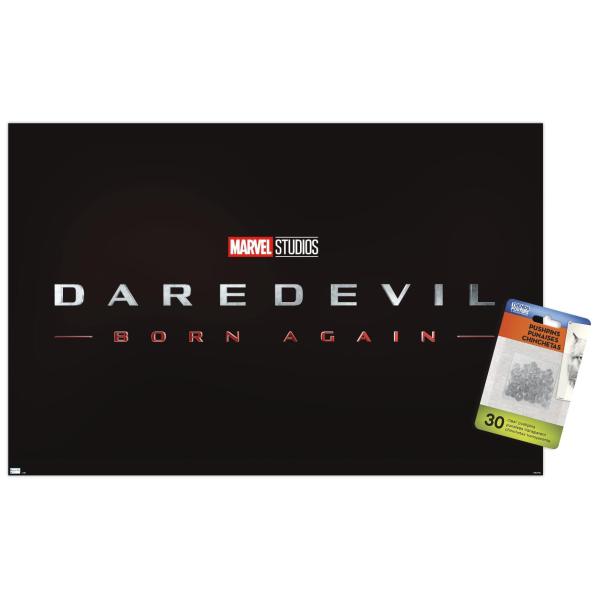 ・THIS TRENDS MARVEL DAREDEVIL: BORN AGAIN - LOGO WALL POSTER uses high-resolution artwork and is printed on PhotoArt Glo...