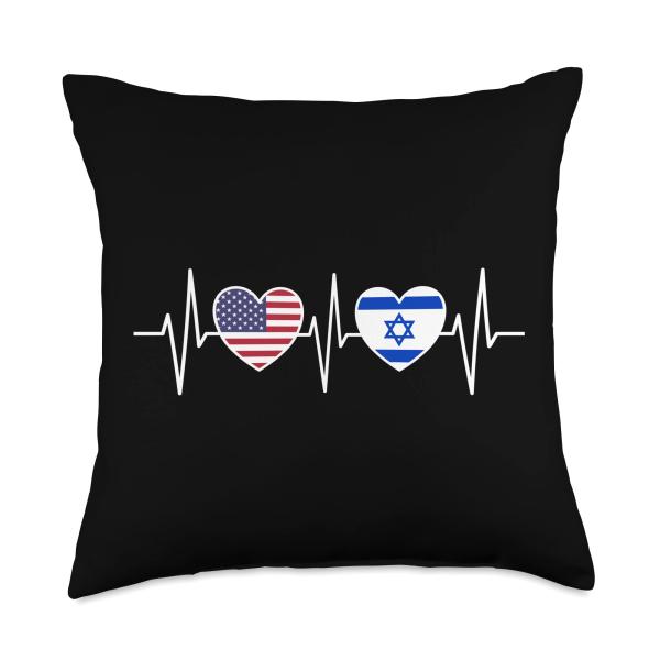 ・Do you have dual citizenship and are US and Israeli? Then this heartbeat design is just right. Show this with the flags...