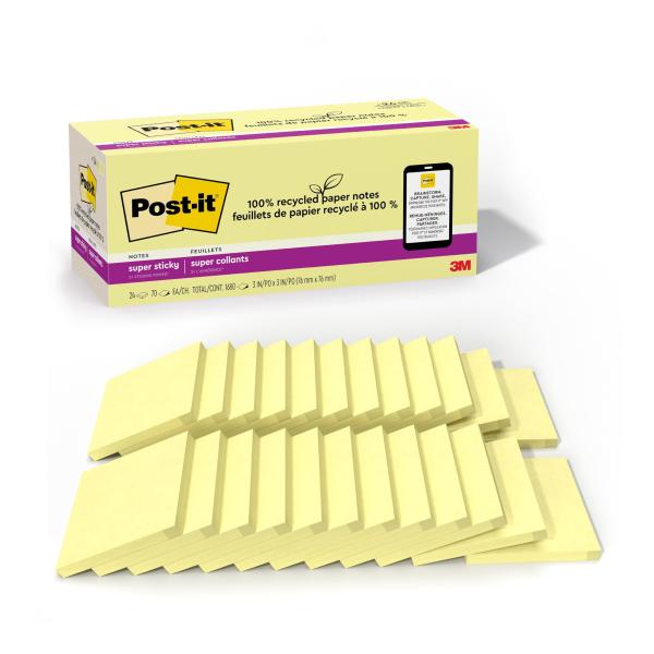 ・GET ORGANIZED: Each pack includes 24 pads of 3 in. x 3 in. notes, with 70 sheets per pad, great for your office, work a...