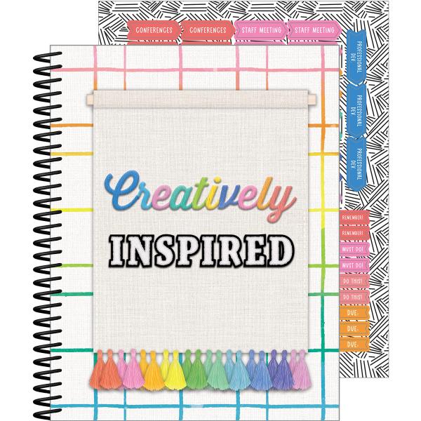 ・A+ Teacher Planner: Inspire and plan learning moments year-round with the 128-page Carson Dellosa Creatively Inspired T...