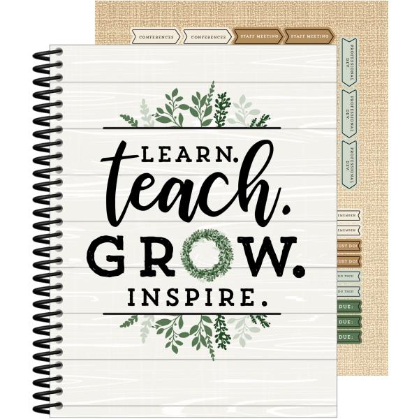 ・Modern Farmhouse Teacher Planners And Lesson Planners: Organize and plan learning moments year-round with the 128-page ...
