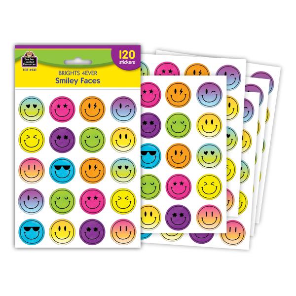 ・Vibrant ＆ Safe: Acid-free ＆ lignin-free smiley face stickers in 10 designs, adding vibrant charm to any space・Endless F...