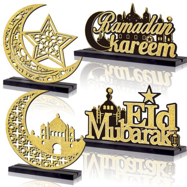 ・Package included: You'll receive 4pcs Eid Mubarak Ramadan wooden ornaments in different design, size would be 7 inches,...