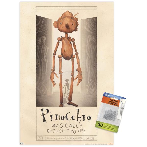 ・THIS TRENDS NETFLIX GUILLERMO DEL TORO'S PINOCCHIO - PINOCCHIO WALL POSTER uses high-resolution artwork and is printed ...