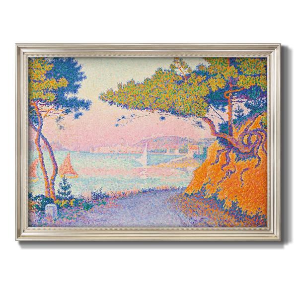 ・Premier Neo-Impressionist Masterpiece: This high-definition reproduction features Paul Signac's 1896 work, Golfe-Juan, ...