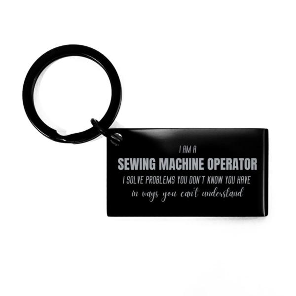 ・Sewing Machine Operator KEYCHAIN - It is made of high quality stainless steel. It's very durable, and the engraving wil...