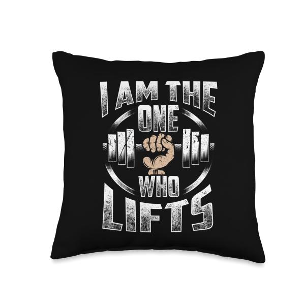 ・Funny exercise quote to wear if you love weightlifting, fitness and working out at the gym. "I am the one who lifts" qu...