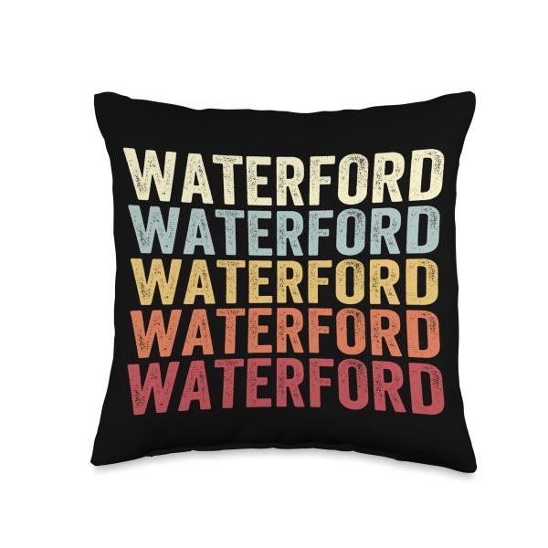 ・Waterford New Jersey Waterford NJ retro vintage text is a fun way to show hometown pride or makes an awesome souvenir f...