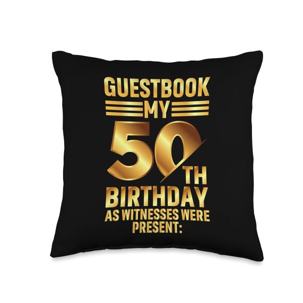 ・For 50th birthday, have friends, acquaintances, family and birthday guests sign as witnesses who celebrated with birthd...