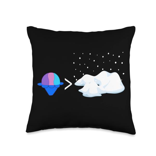 ・Chilly snow cone shaved ice is greater than snowy days.・Funny snow season humor saying for snow haters.・100% spun-polye...