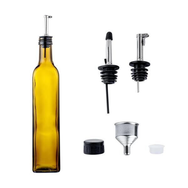 ・AMBER FINISH: Designed with an amber finish, this olive oil dispenser creates a stylish look on your tabletops while ke...