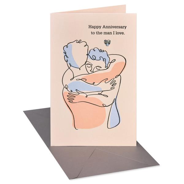 ・Front Message: Happy Anniversary to the man I love.・Inside Message: From the guy who still can't believe how lucky he i...