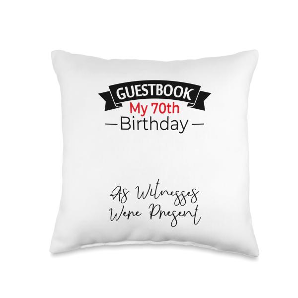 ・For 70th birthday, have friends, acquaintances, family and birthday guests sign as witnesses who celebrated with birthd...