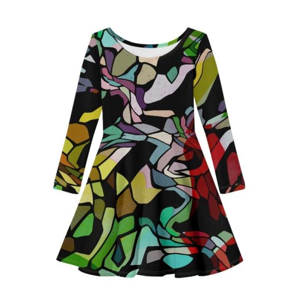 ・[Material]:This Flower Girl Dress Long Sleeve Material Is Polyester/Spandex.Soft Fabric,High Stretchy And Breathability...