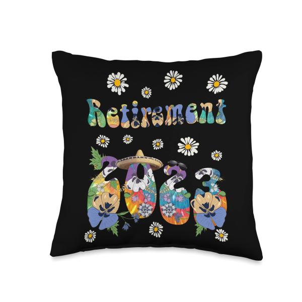 ・Retirement 2023 - cute floral tee, funny retro Retirement ＆ Birthday gift, cute pensioner tee for women, ladies, your m...